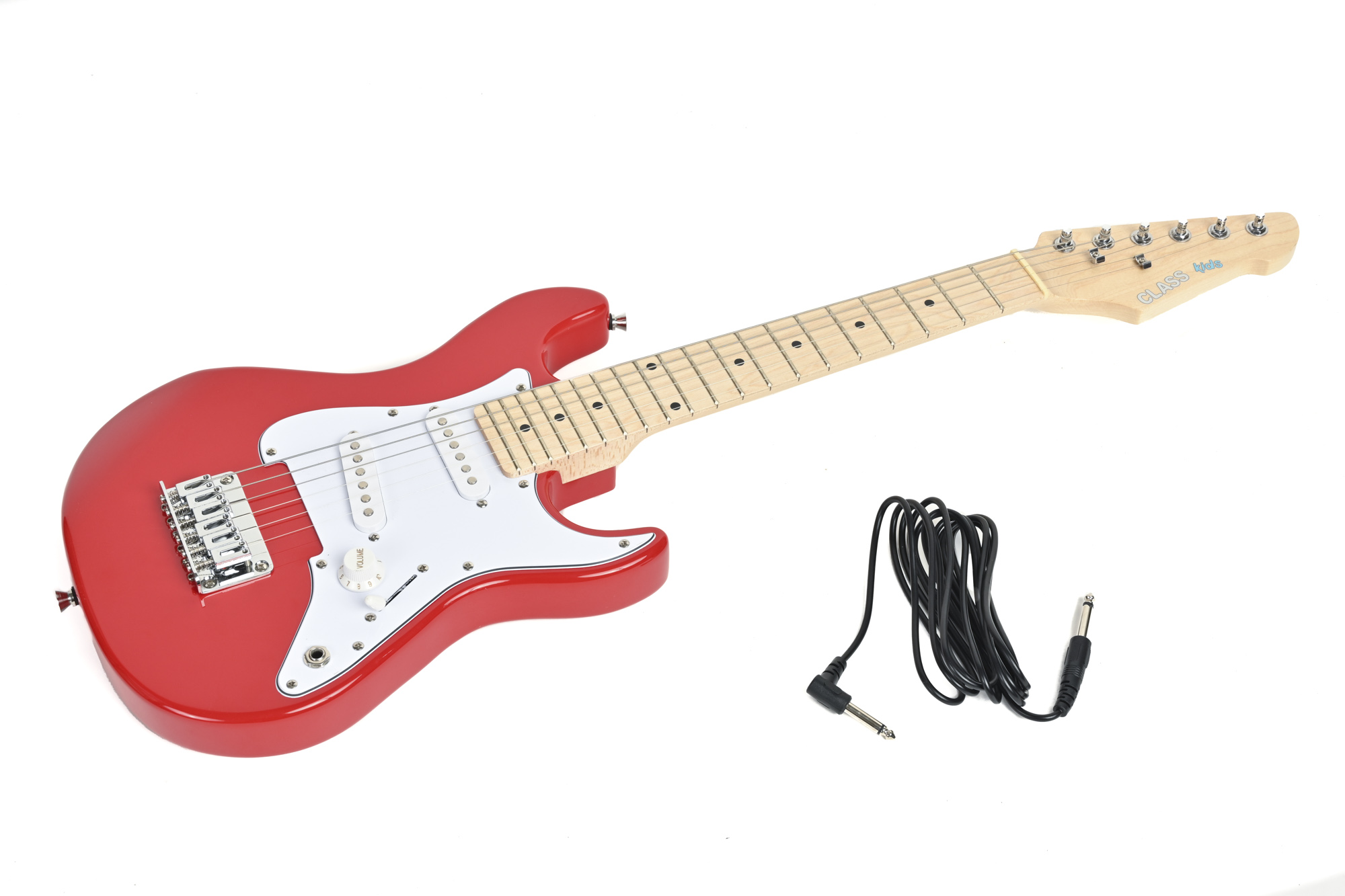 Guitarra Eléctrica Stratocaster Parquer Roja Niños Viajera - Music Shaker