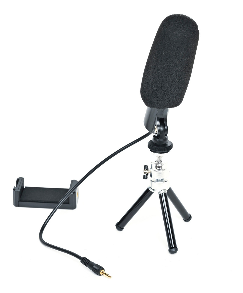 Micrófono Boom Hügel Dinámico Cámara Pc Stereo Soporte - Music Shaker