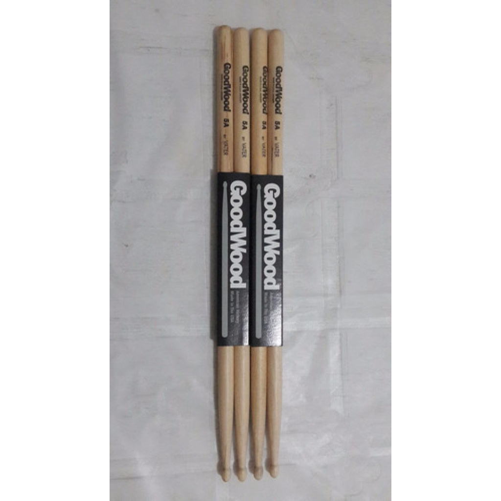 Palillos Para Bateria Good Wood de Vater Punta de Madera 5a - Music Shaker