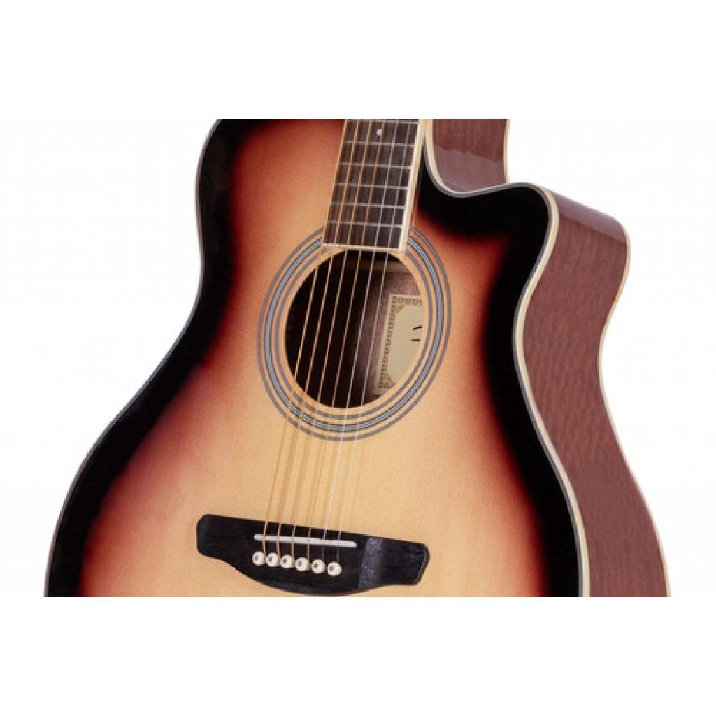 Guitarra Electroacústica Parquer Custom Apx Sunburst Corte - Music Shaker