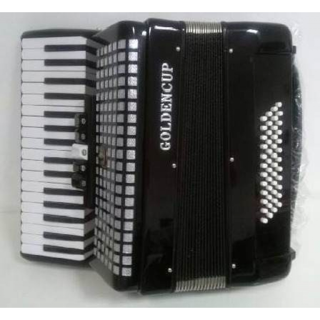 Acordeon Negro + Estuche 48 Bajos 5 Reg Golden Cup Jh2005bk - Music Shaker