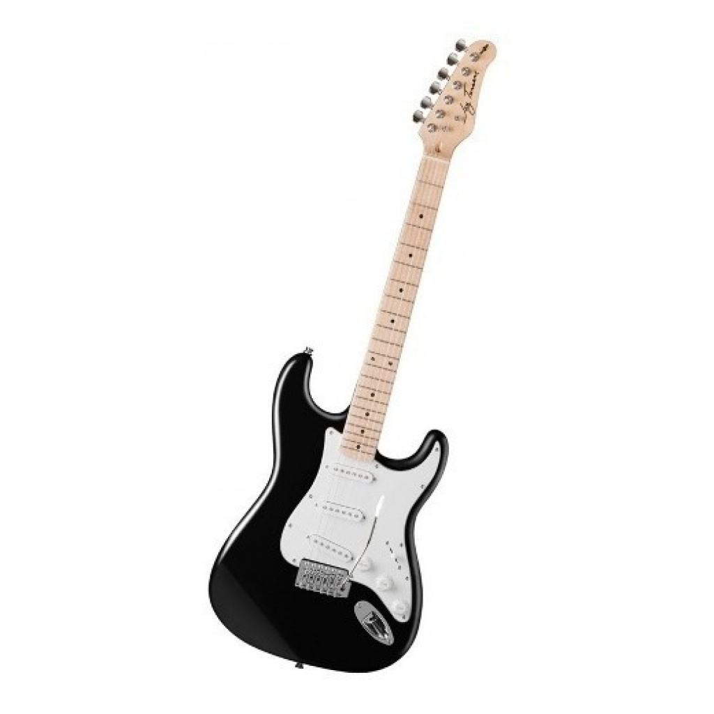 Guitarra Eléctrica Jay Turser Stratocaster Negra Jt-300m-bk - Music Shaker