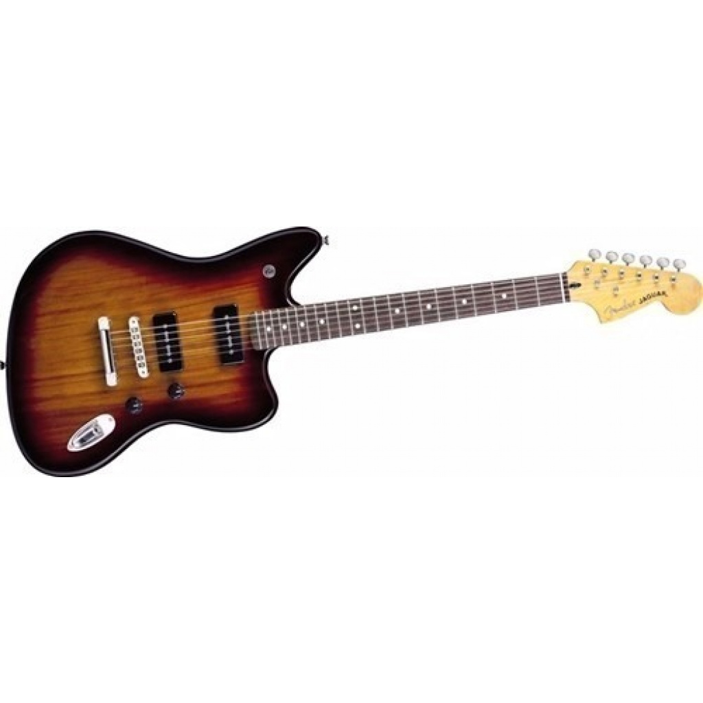 Guitarra Elect Fender Jaguar Mod 2 X Mp90 Chocolate Burst - Music Shaker