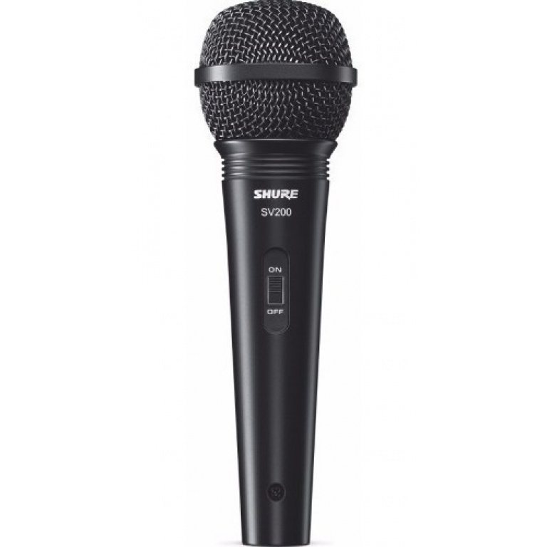 Micrófono Dinámico Shure Multi Uso Sv200 C/ Switch Voces - Music Shaker