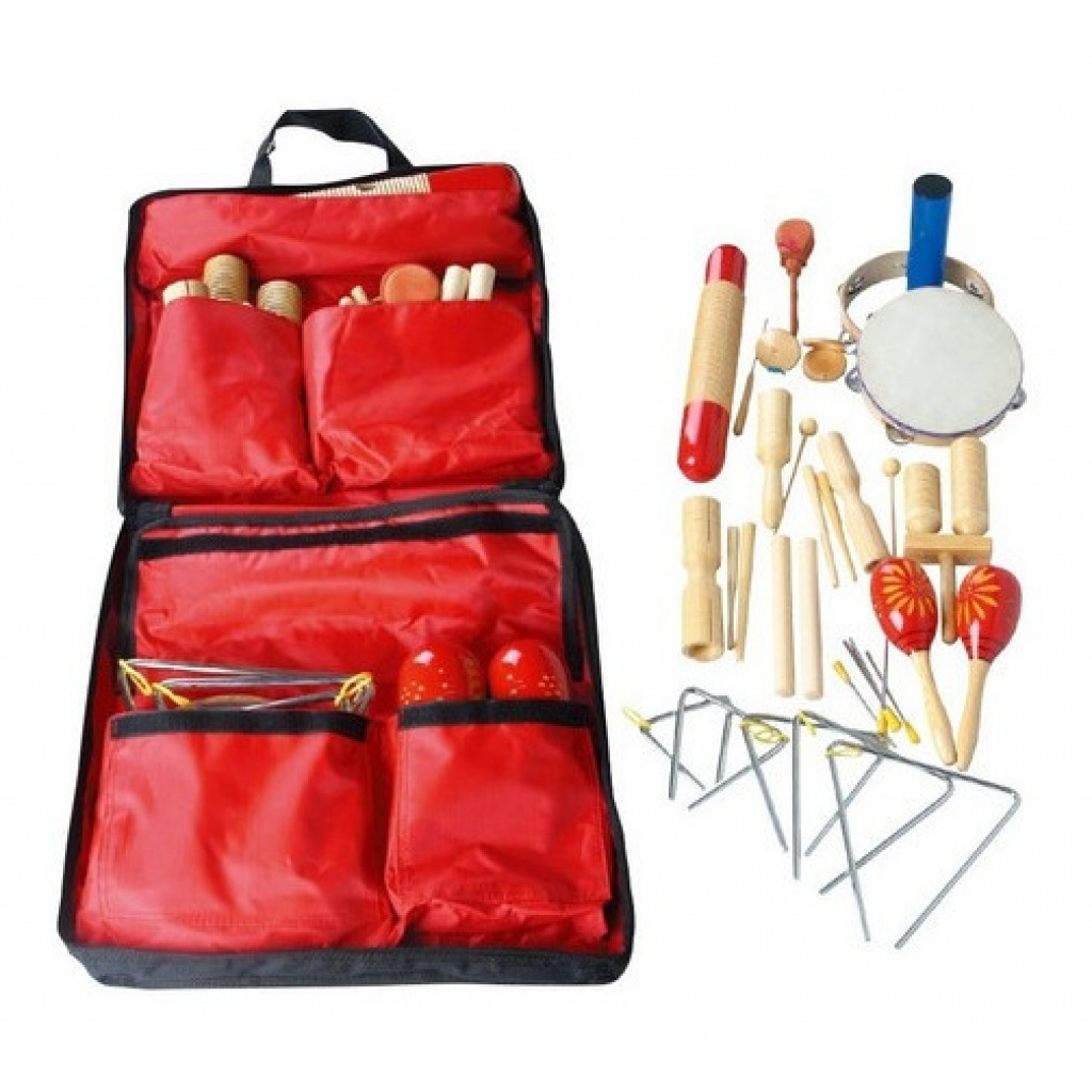 Set Percusión Infantil Parquer Tz17l Shaker Maraca Pandeiro - Music Shaker