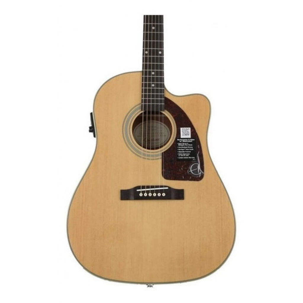 Guitarra Electroacústica Epiphone Aj-210ce Natural Estuche - Music Shaker