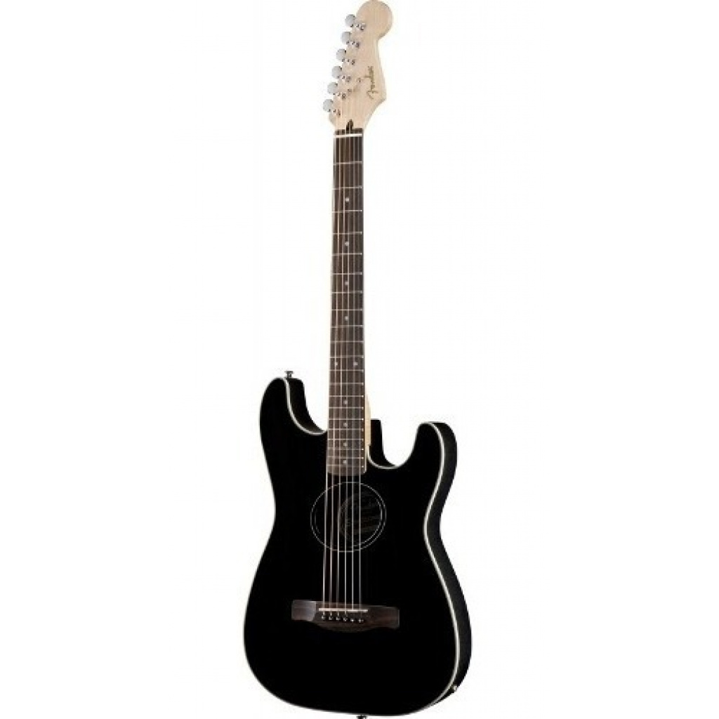 Guitarra Electroacústica Stratoacoustic Fender Fishman Negra - Music Shaker