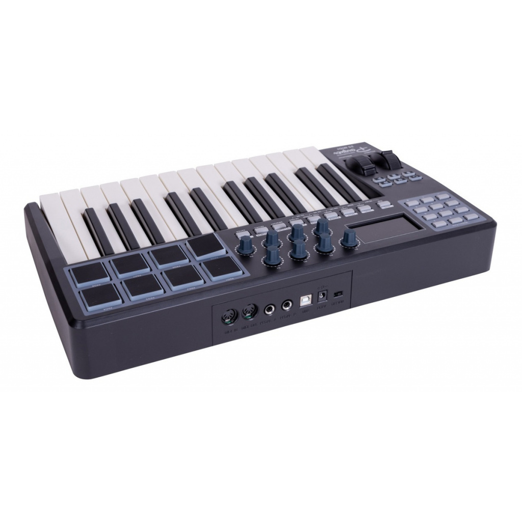 Controlador Midi 25 Teclas 8 Pads Lcd Parquer - Music Shaker