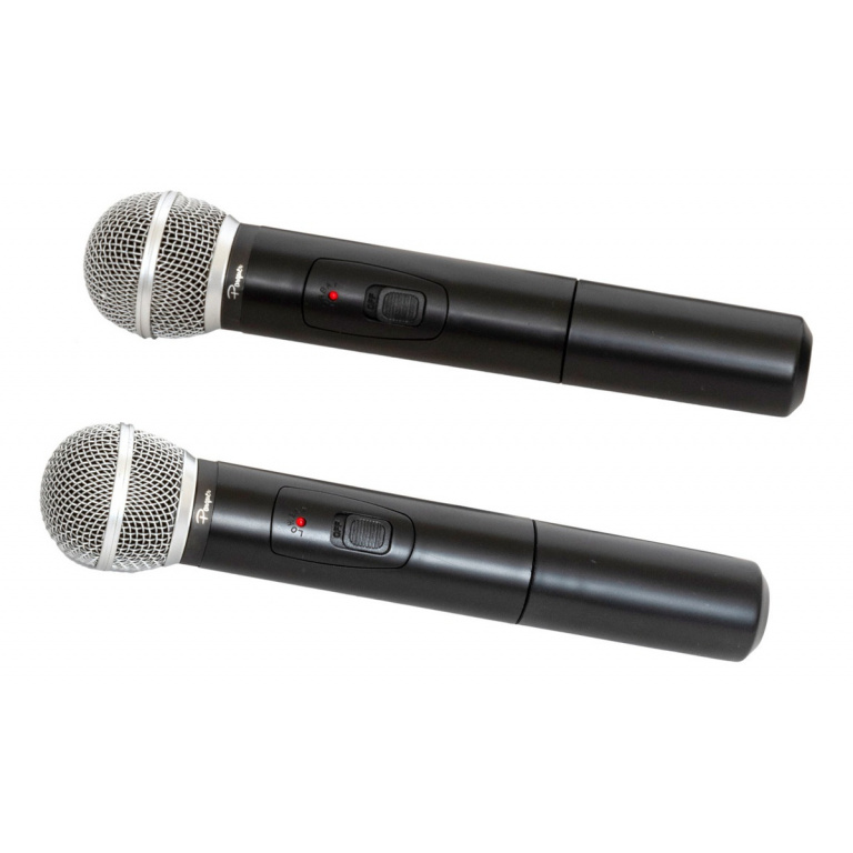 Set Microfonos Doble + Vincha Parquer InalambRico UHF - Music Shaker
