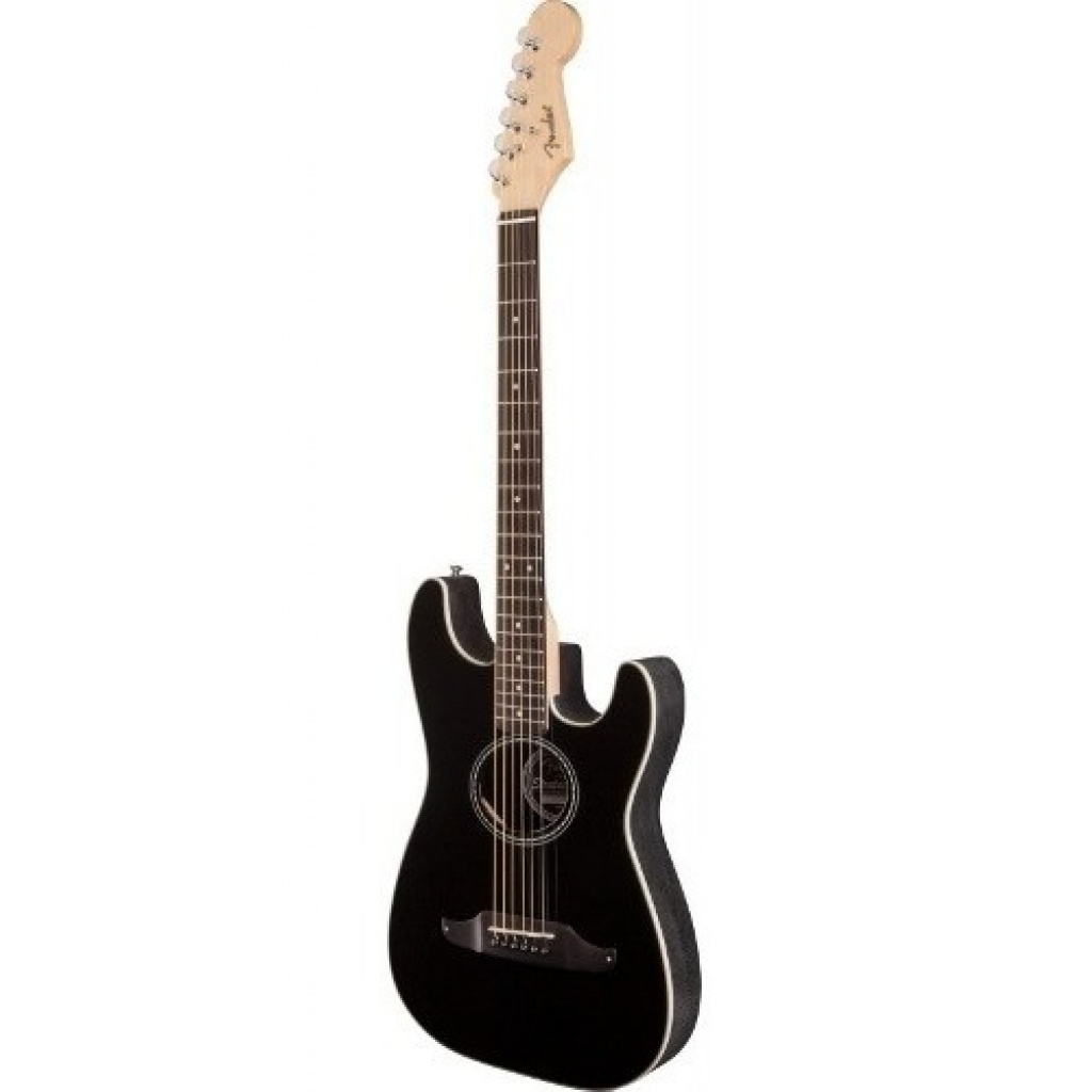 Guitarra Electroacústica Stratoacoustic Fender Fishman Negra - Music Shaker