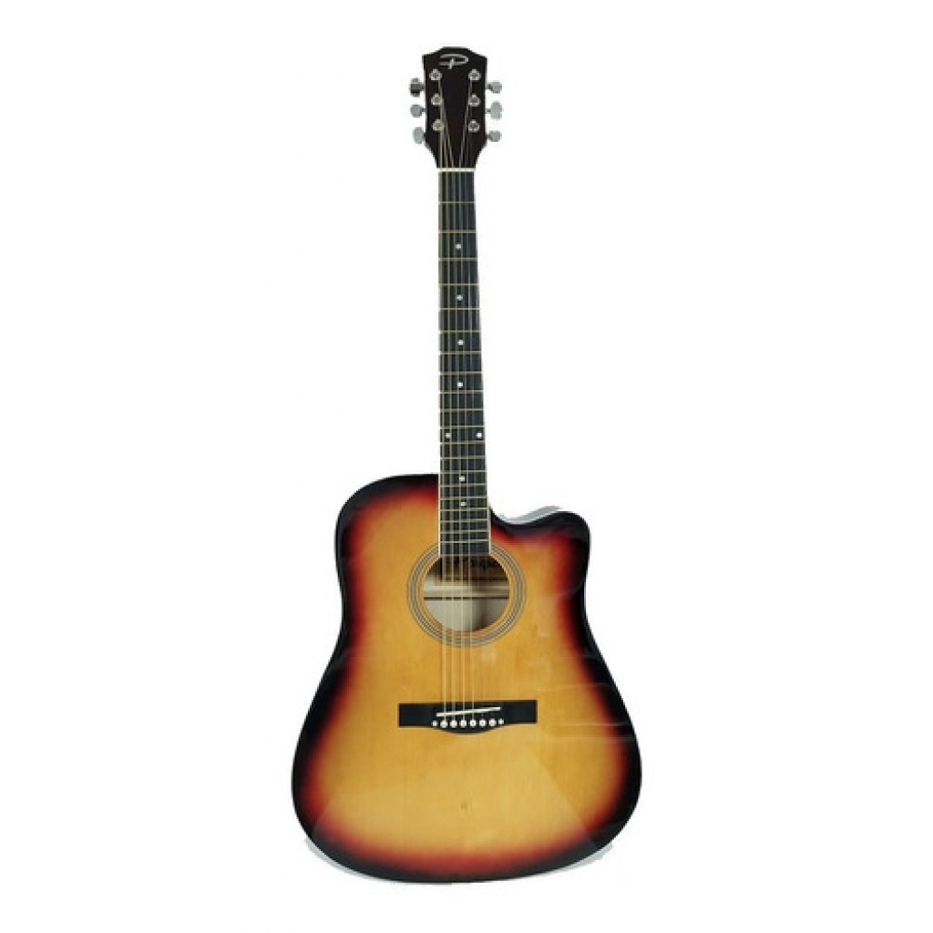 Guitarra Acústica Parquer Custom Corte Sunburst - Music Shaker