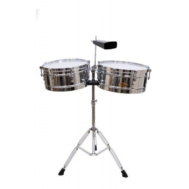 Timbaleta Parquer Master 14 y 15 + Soporte + Cencerro Timbal - Music Shaker