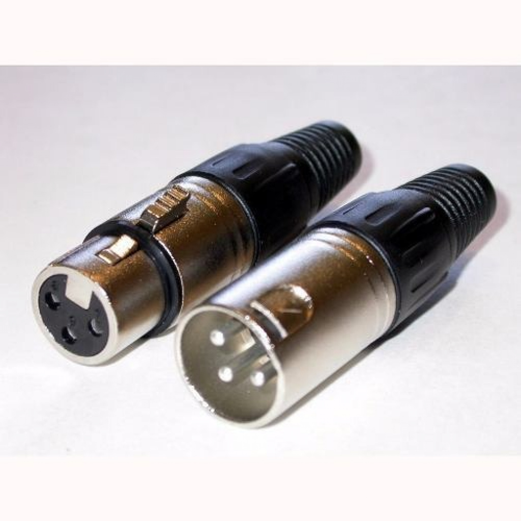 Ficha Canon Xlr Macho + Hembra Roxtone - Music Shaker