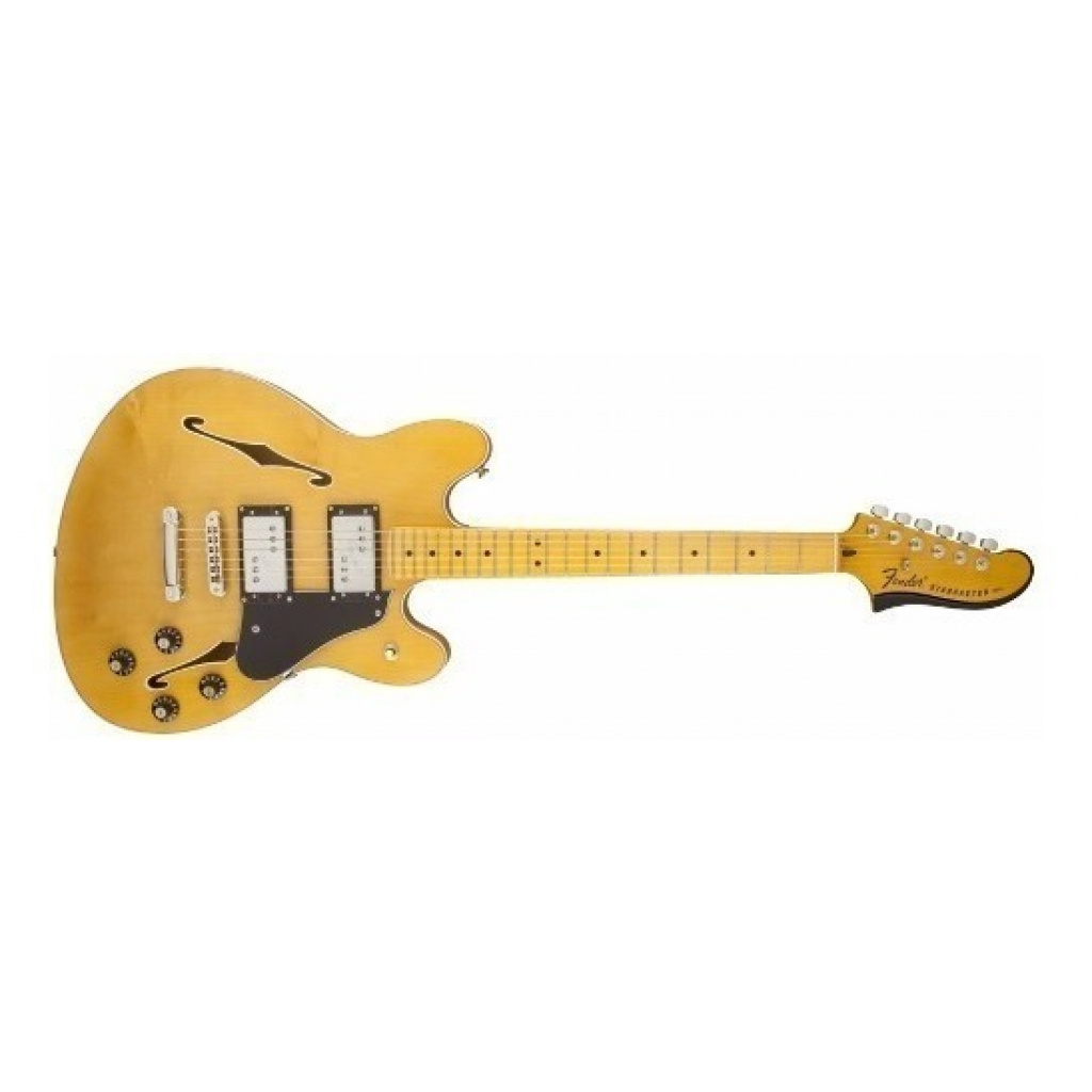 Guitarra Eléctrica Fender Starcaster 1/2 Caja Mn Hh Natural - Music Shaker