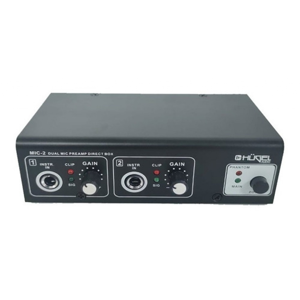 Preamplificador Microfono Hügel Mic-2 Phantom Power Xlr Line - Music Shaker
