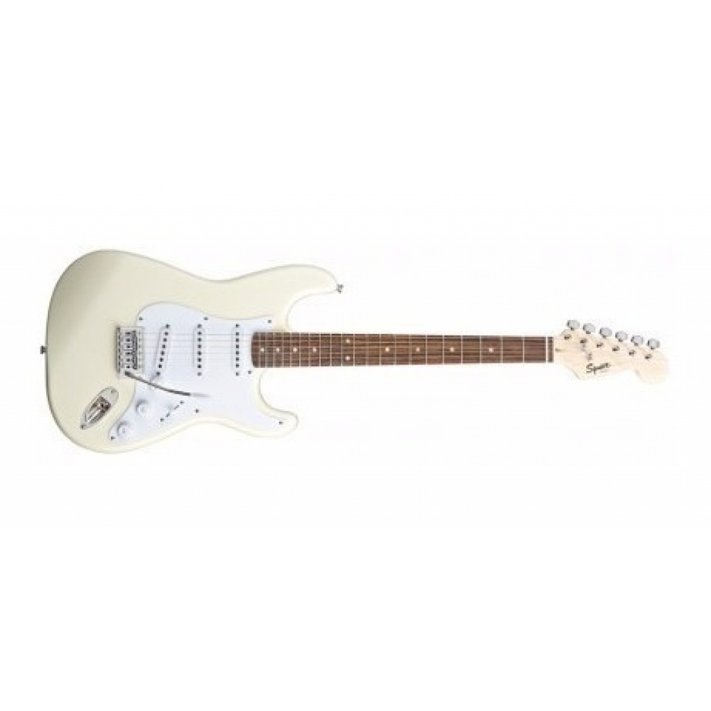 Guitarra Eléctrica Squier Stratocaster Bullet Arctic White - Music Shaker