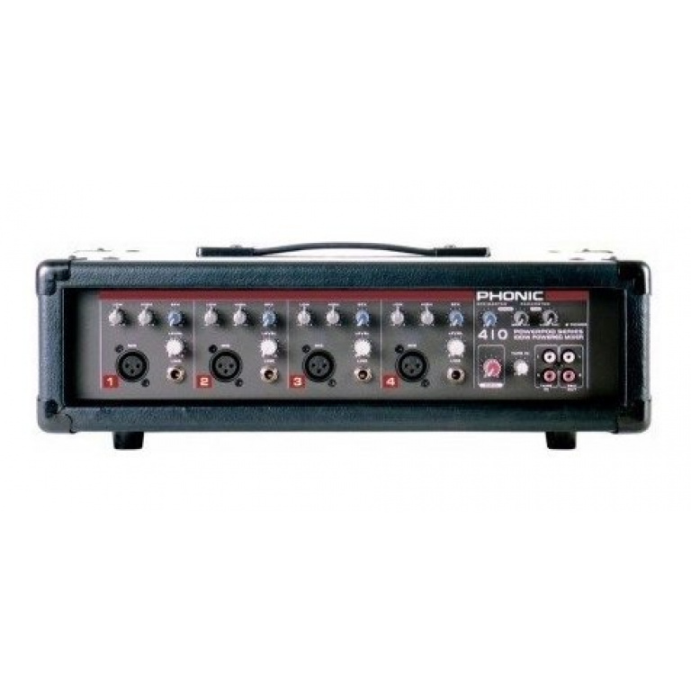 Consola Potenciada Phonic Power410 4 Canales a 100w Eq 2 Bd - Music Shaker