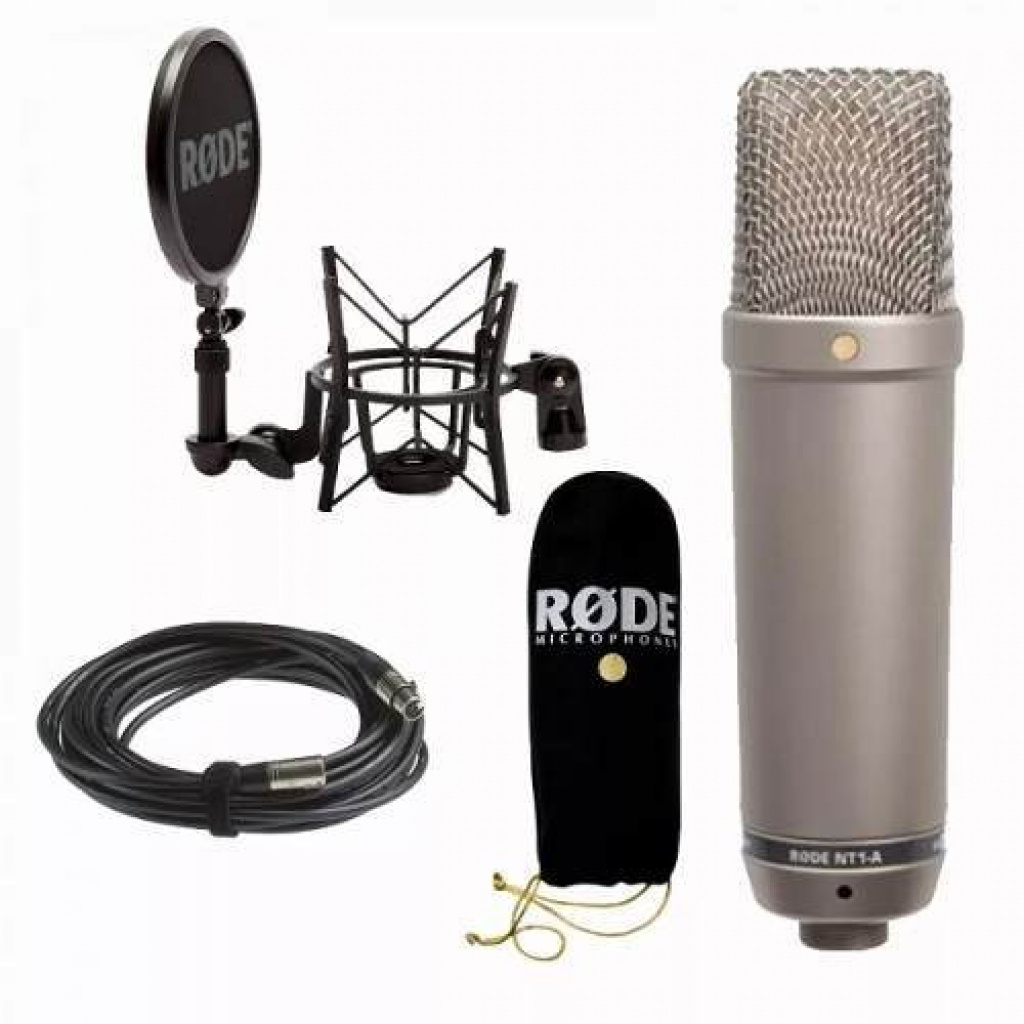 Micrófono Rode Nt1a Kit Condenser Araña Pop Cable - Music Shaker