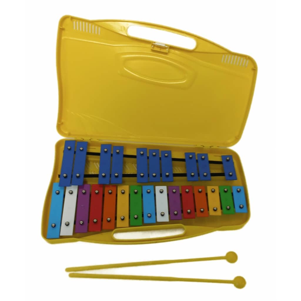 Metalofón Parquer 25 Notas 2 Filas Estuche Palillos - Music Shaker
