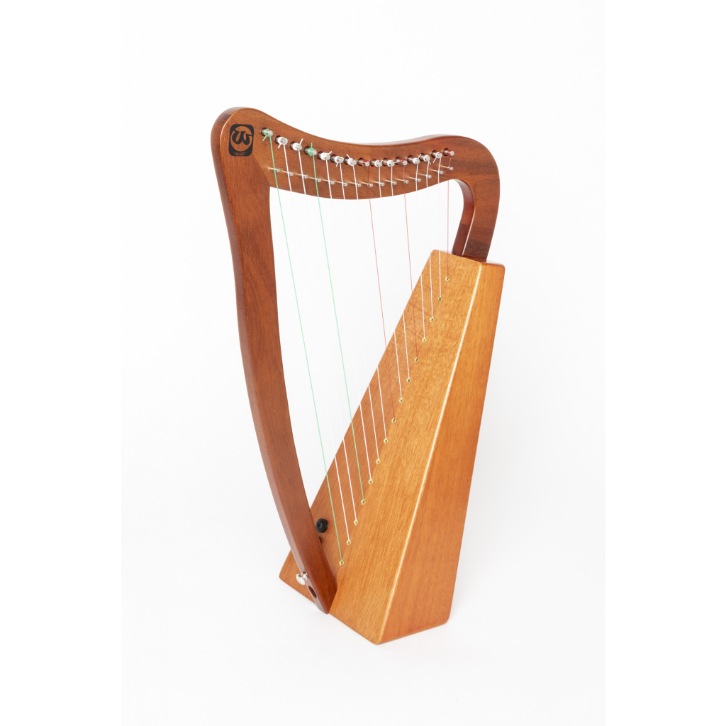 Arpa Electroacústica Walter 15 Cuerdas Nylon Madera Caoba - Music Shaker