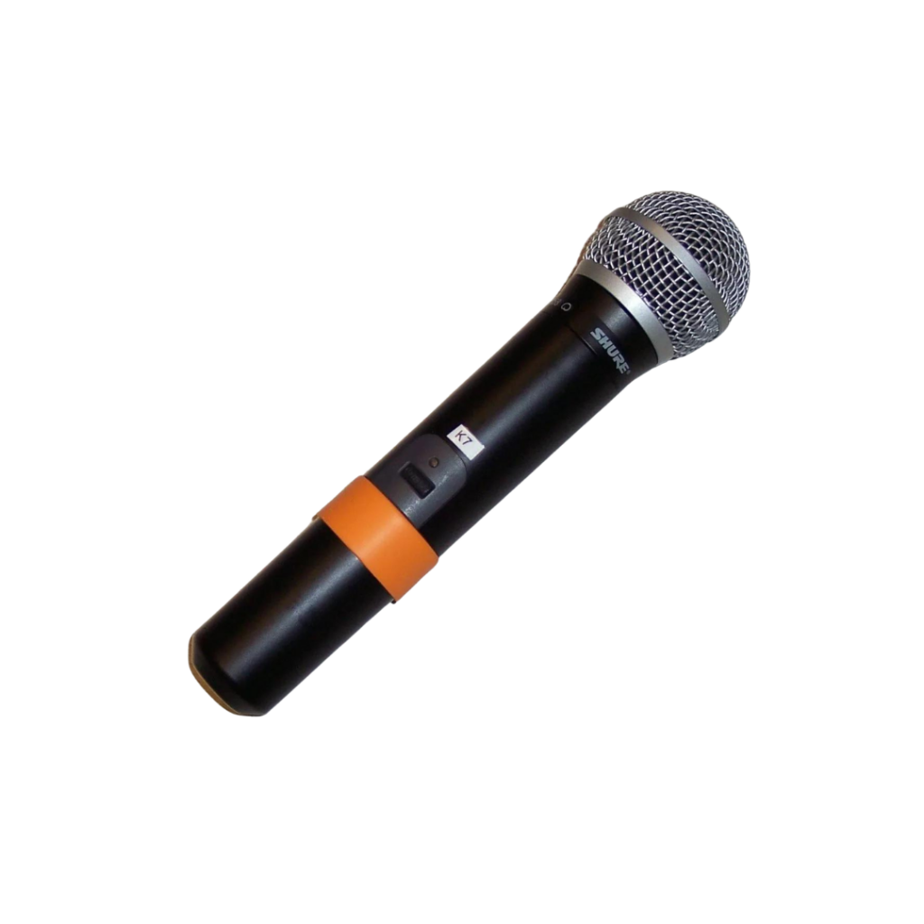 AROS DE COLORES MICROFONO SHURE IDENTIFICADOR - Music Shaker