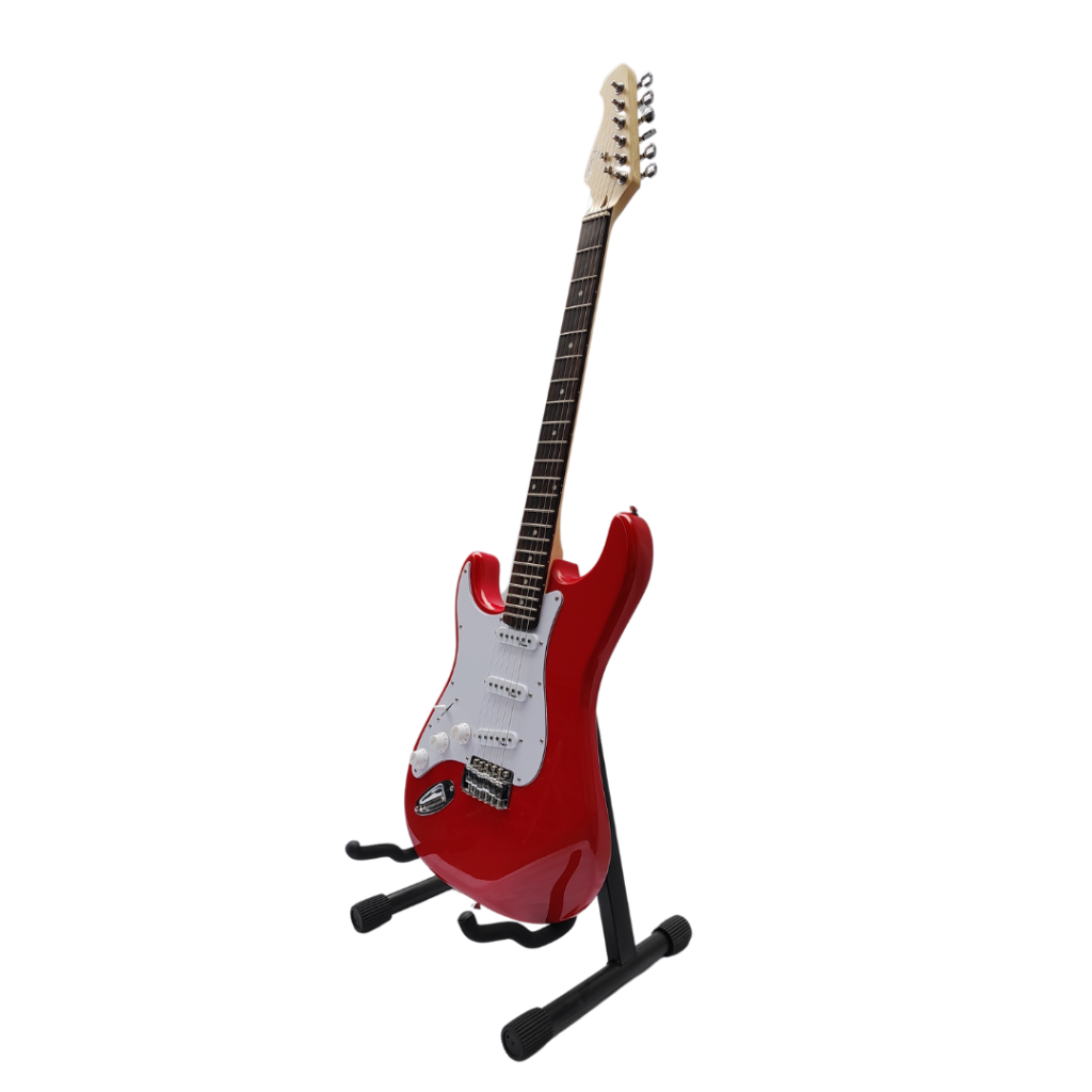 Combo Guitarra Electrica Parquer Rojo Stratocaster Para Zurdos - Music ...